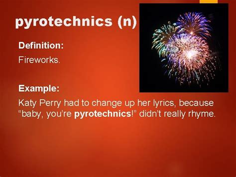 Week 5 Vocabulary Root Flam Pyro Meaning Fire