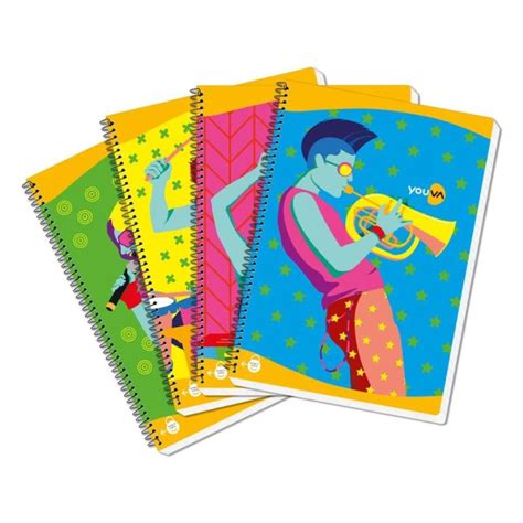 Youva Notebook Trendy A4 Spiral Single Line 172 Pages