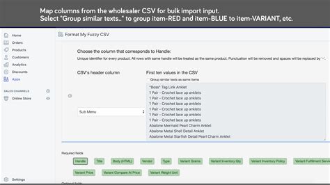 format my fuzzy csv increase inventory by intuitively formatting csv s for imports shopify