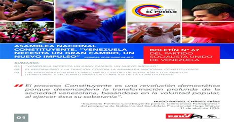El Proceso Constituyente Es Una Revolución Democrática Porque … · 2017
