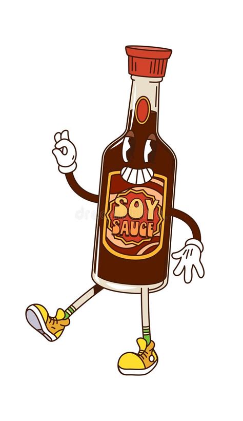 Soy Sauce Vector Cartoon Character Stock Illustrations 603 Soy Sauce