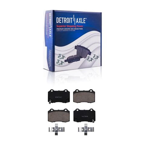8pc Front And Rear Drilled Slotted Rotors And Ceramic Brake Pads Kit