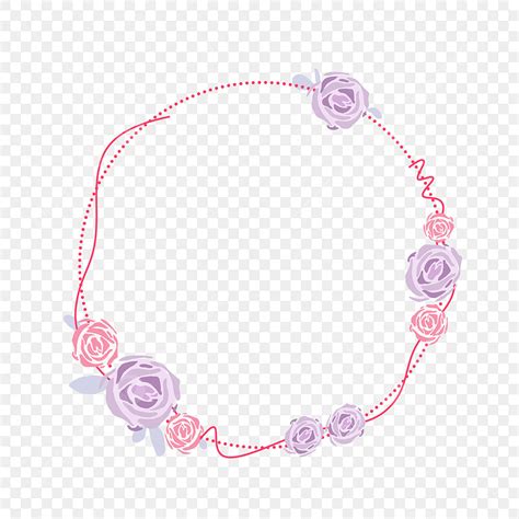 장미 일러스트 테두리 만화 그림 장식 테두리 장식 테두리 프레임 Png 일러스트 및 Psd 이미지 무료 다운로드 Pngtree