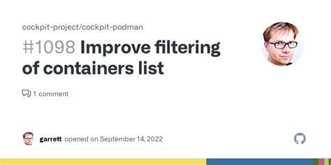 Improve Filtering Of Containers List · Issue 1098 · Cockpit Project