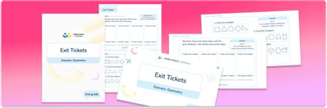 FREE Exit Tickets Grade 2 Geometry