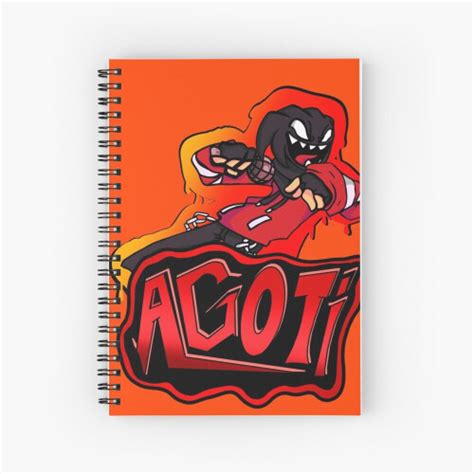 Spiral Notebook Agoti Fnf Mod Character Graffiti A5 120 Pages On Onbuy