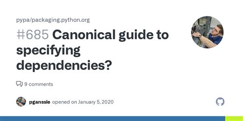 Canonical Guide To Specifying Dependencies Issue Pypa Packaging Python Org Github