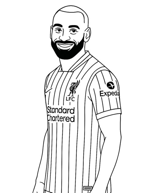 How To Draw Mohamed Salah