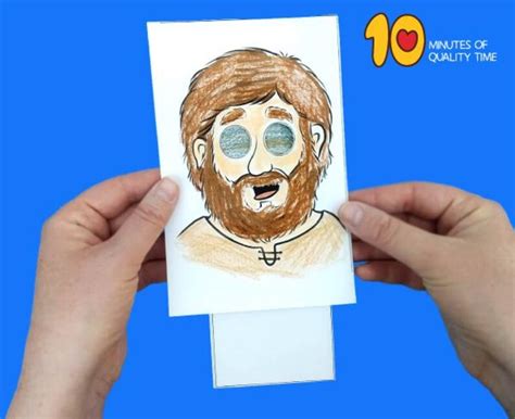 Jesus Heals The Blind Man Craft Etsy