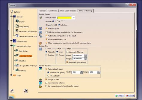In Catia V5r20 Want To Use Measure Command While Using Dynamic Section