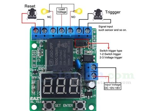 DC V Programmable Trigger Time Delay Switch Controller Seconds Minutes
