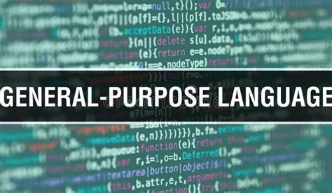 General Purpose Language With Abstract Technology Binary Code Backgrounddigital Binary Data And
