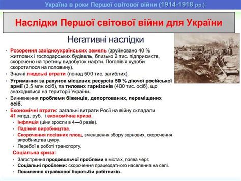 Україна в роки Першої Світової війни 1914 1918 рр презентация онлайн