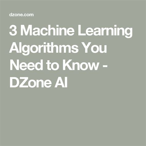 An Introduction To Machine Learning With Decision Trees Dzone Ai
