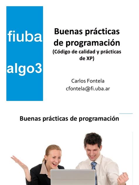 Buenas Prácticas De Programación Código De Calidad Y Extreme Programming Xp Pdf