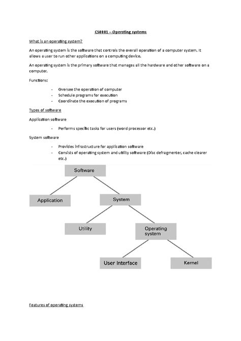 CS0001 A Operating Systems Lecture 4 CS0001 Operating Systems What Is An Operating System