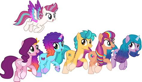 Mane 6 Strolling G5 Cast 2 0 Vector By Ejfirelightningarts On Deviantart