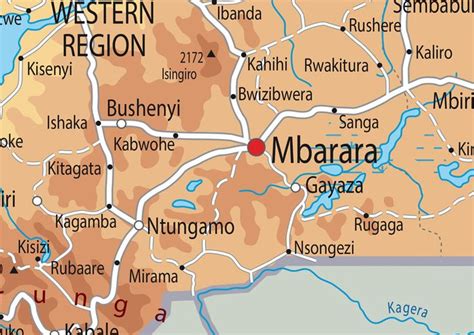 Physical Map Of Uganda The Oxford Collection Physical Map Physics Uganda