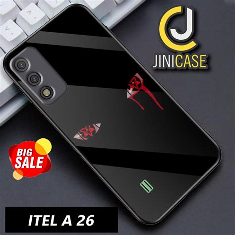 Jini Case เคสโทรศพทมอถอแบบแกวนม ลายดวงตา Itel A26 Vivo 1