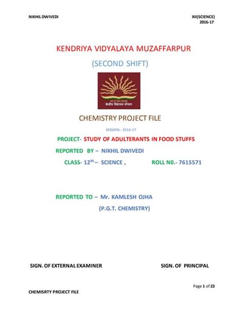 Class 12th Physics Project File Capacitors 23 24 Pdf
