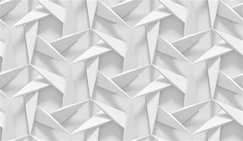흰색 회색된 추상 기하학적 패턴입니다 종이 접기 종이 스타일 3d 렌더링 배경입니다 3차원 형태에 대한 스톡 벡터 아트 및 기타 이미지 3차원 형태 배경 주제 개념
