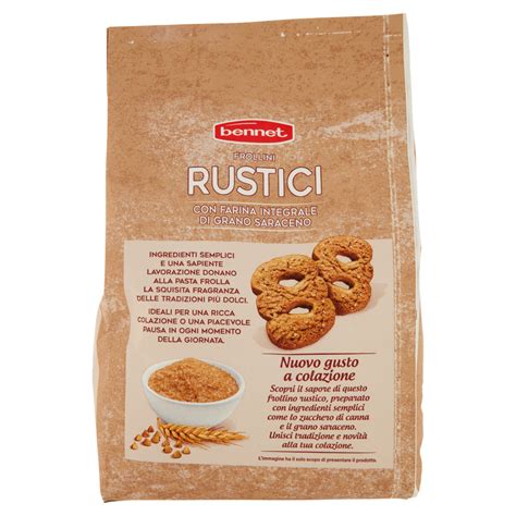 Biscotti Frollini Rustici Con Farina Integrale Grano Saraceno Bennet