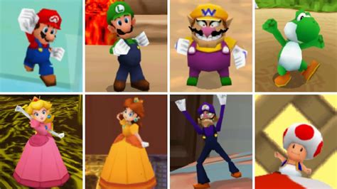 Mario Party Ds All Characters Youtube