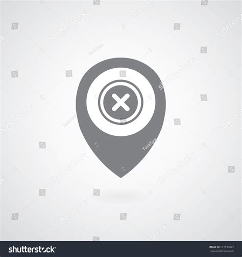 Remove Symbol Pointer On Gray Background Royalty Free Stock Vector