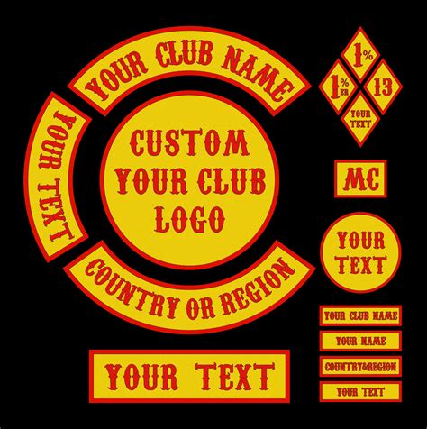 Custom Motorcycle Club Patches Biker Patches Embroidery
