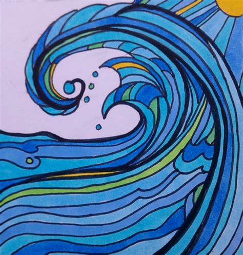 Seayou 1215×1275 Graphic Art Prints Wave Drawing Sea Drawing