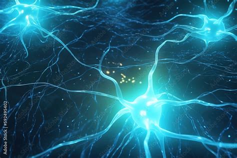 Generative Ai Of A Group Of Neurons Producing Action Potentials Concept For Neurological
