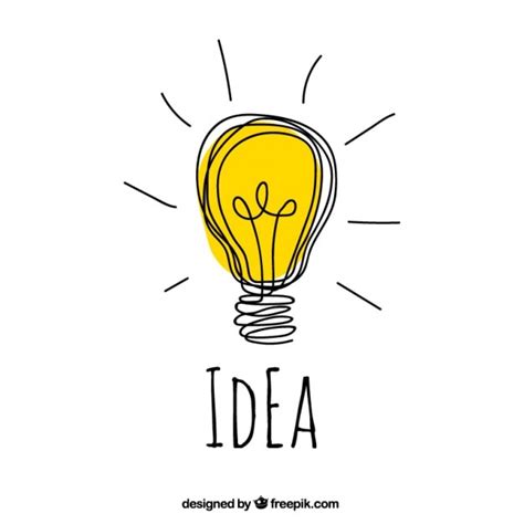 Concepto De Idea Dibujada A Mano Vector Premium