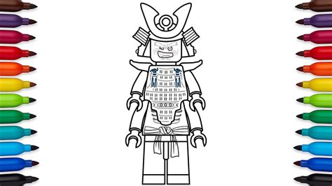 Ninjago Coloring Pages Lord Garmadon And Sensei