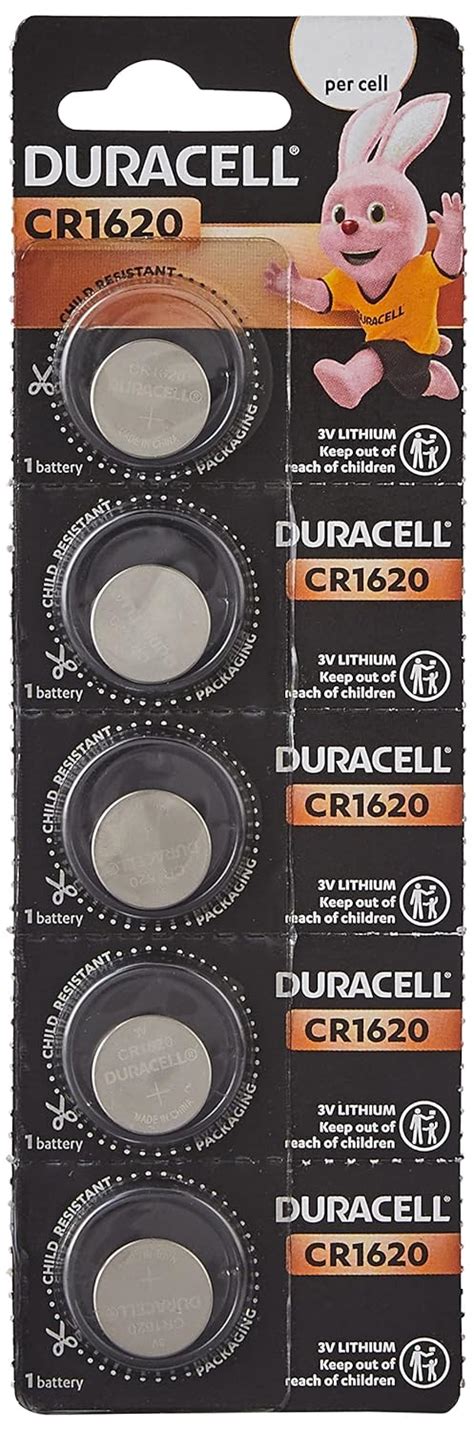 Duracell Specialty 1620 Lithium Coin Battery 3v Pack Of 5 Dl1620