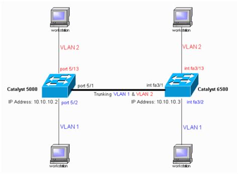 802 1q trunking between catalyst switches running catos and cisco ios
