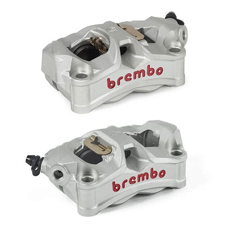 Paire Detriers De Frein Avant Brembo Oe Stylema Silver 100 Mm Ebay