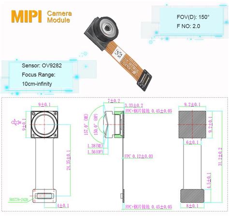 China 1mp Ov9282 Global Shutter Camera Module Suppliers Factory