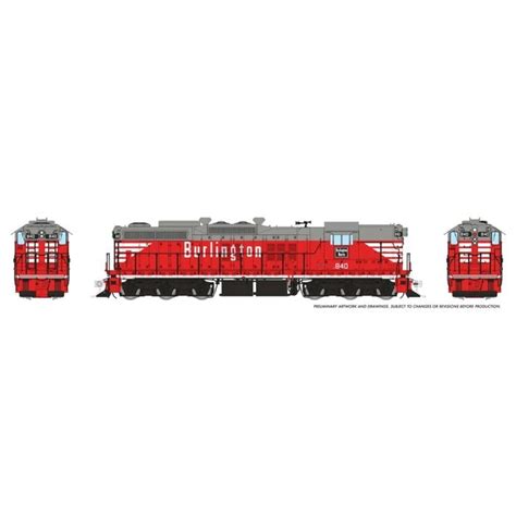 Ho Emd Sd9 Dc Silent Burlington Cands 840 Rapido Trains Inc