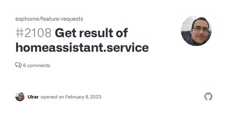 Get Result Of Rvice · Issue 2108 · Esphome Feature Requests · Github