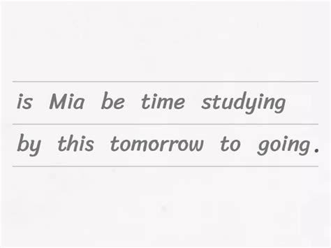 Future Progressive Unjumble