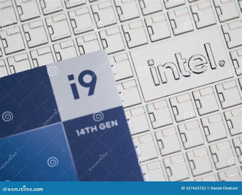 Intel Logo On An Intel Core Th Gen I K Processor Case Editorial Photography Image Of