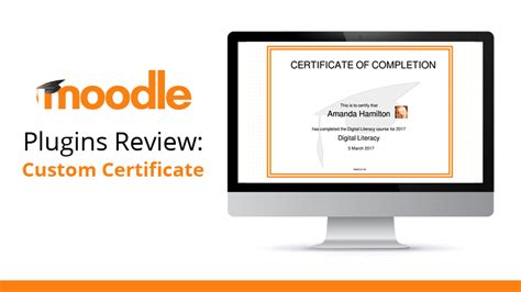 Celebrate Success With Moodles Custom Certificate Moodle