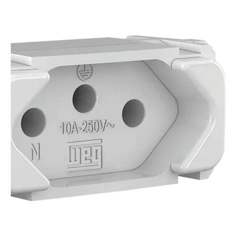MÓdulo Tomada 10a 2pt 250v ComposÉ Branco Weg