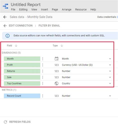 How To Connect Data Sources In Google Data Studio Data Connection Monthly Sale
