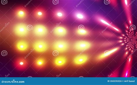 Intro Animation With Glowing Looping Light Halos Stock Footage Video Of Presentation