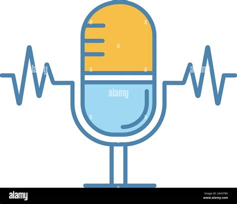 Speech Recognition Color Icon Voice Command Control Microphone Sound