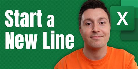 How To Enter Within A Cell In Excel Start A New Line