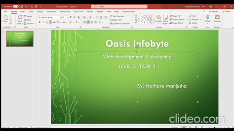 [video] manjusha narhare on linkedin task oasisinfobyte html css webdevelpoment intership
