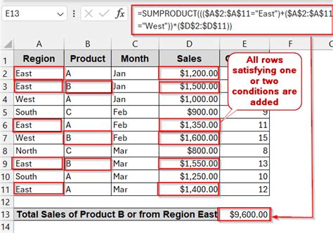 How To Use Sumproduct Function In Excel With Multiple Criteria Excel