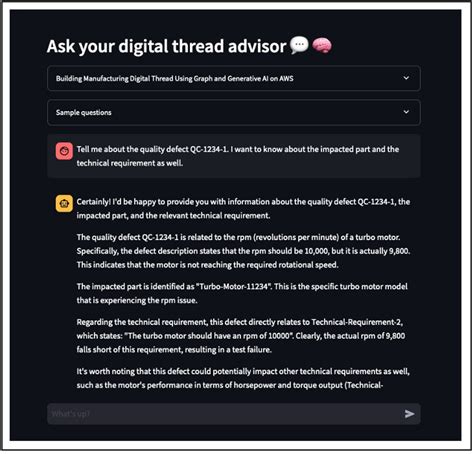 Building A Manufacturing Digital Thread Using Graph And Generative Ai On Aws Aws For Industries